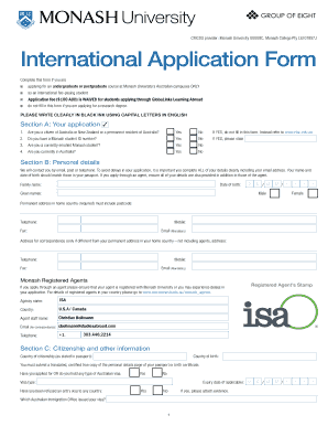 Fillable Online Graduate Entry MBBS Monash University Fax Email Print - pdfFiller