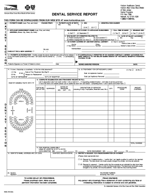 Fillable Online Horizon Dental Claim Form Fax Email Print - pdfFiller