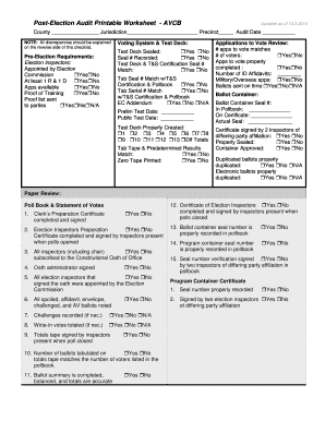 Fillable Online michigan Post-Election Audit Printable Worksheet - AVCB ...
