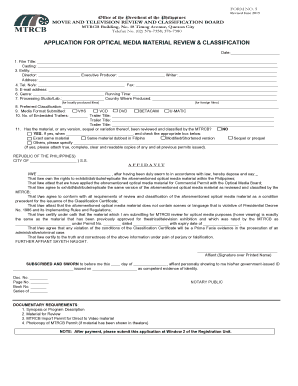 Fillable Online mtrcb gov MTRCB Building, No - mtrcb gov Fax Email ...