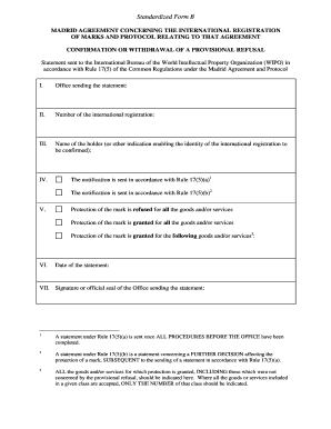 Fillable Online wipo MM/LD/WG/2/6. Standardized forms for the use of ...