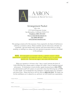Fillable Online AARON PACKET FINAL Copy.docx Fax Email Print - pdfFiller
