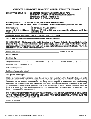 Fillable Online swfwmd state fl SOUTHWEST FLORIDA WATER MANAGEMENT ...