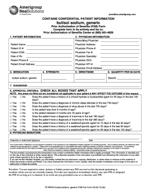 Fillable Online butisol sodium, generic Fax Email Print - pdfFiller