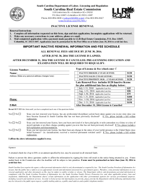 Fillable Online LABOR, LICENSE AND REGULATION - llronline.com Fax Email ...