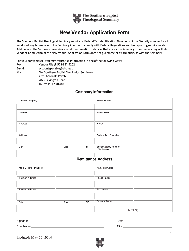 Fillable Online inside sbts VENDOR GUIDE & APPLICATION Accounting ... - Inside SBTS Fax Email ...