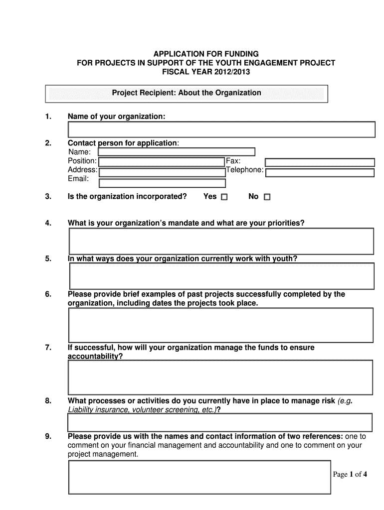 Fillable Online gov pe Partners Final Application Form Sep 4 Fax Email Print - pdfFiller