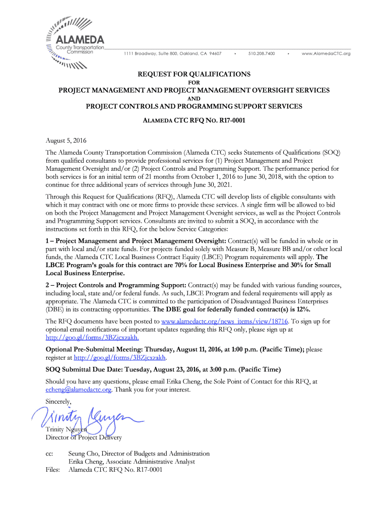 Fillable Online alamedactc Project Management & Project Management ...