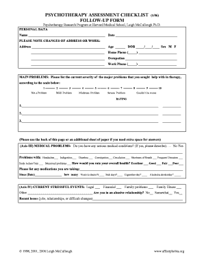 Fillable Online PAC Follow-Up Form (English) Fax Email Print - pdfFiller