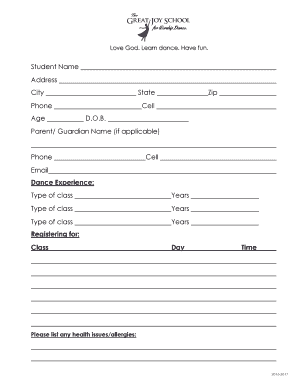Fillable Online Learn dance Fax Email Print - pdfFiller