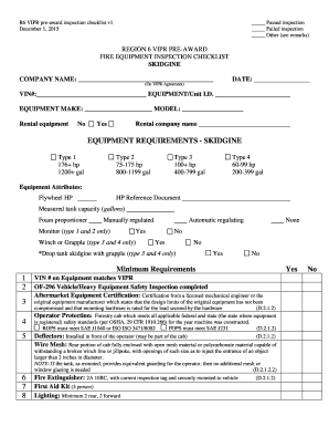 Fillable Online fs usda R6 VIPR pre-award inspection checklist v1 - fs ...