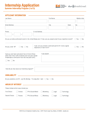 Fillable Online smmusd 2016EdAhead Intern Application - smmusd.org Fax Email Print - pdfFiller