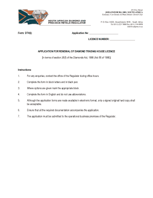 Fillable Online sadpmr co Form: DTH(i) Application No: LICENCE NUMBER ...