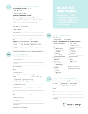Fillable Online sECTION IncentIve FEIN SSN ApplIcAtIon Fax Email Print - pdfFiller