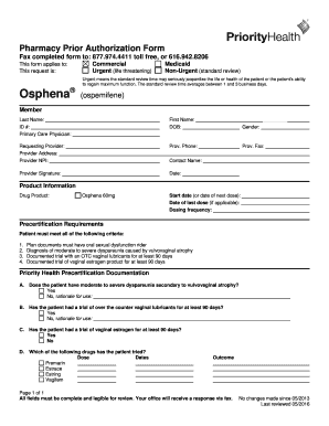 Fillable Online Prior authorization form. Request determination and ...