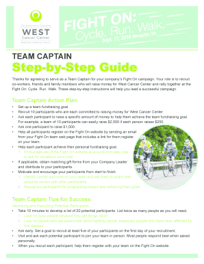 Fillable Online TEAM CAPTAIN Step-by-Step Guide - westfighton.com Fax ...
