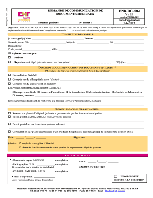 Remplissable En Ligne Remplissable DEMANDE DE COMMUNICATION DE Faxer Email Imprimer - pdfFiller