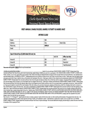 Fillable Online 4D Open Entry Form - Keyser Creek Arena Fax Email Print ...