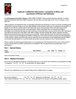 Fillable Online landmark Applicant Confidential Information, Assumption ...