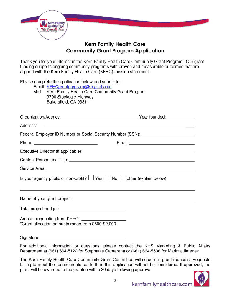Fillable Online RFA APPLICATION FORM Fax Email Print - pdfFiller