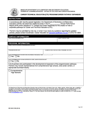 Fillable Online dese mo MO-500-3158 - Missouri Department of Elementary and Secondary ... Fax ...
