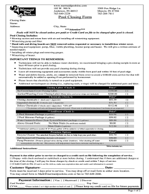 Fillable Online Pool Closing Form - cdnmedia.endeavorsuite.com Fax ...