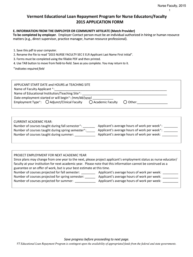 Fillable Online uvm Draft SLRP Application and Program Overview ...