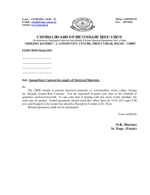 Fillable Online cbse nic Gram : CENBOSEC, Delhi 92 - cbse nic Fax Email ...