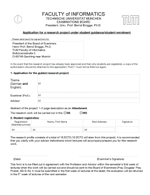 Fillable Online FACULTY of INFORMATICS - in.tum.de Fax Email Print - pdfFiller