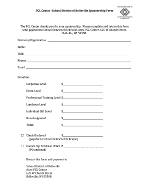 Fillable Online wisconsinpclcenter PCL Center School District of Fax ...