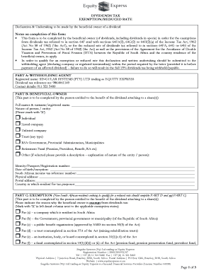 Fillable Online Dividend Tax Form for Entities - grenadeco.com Fax ...