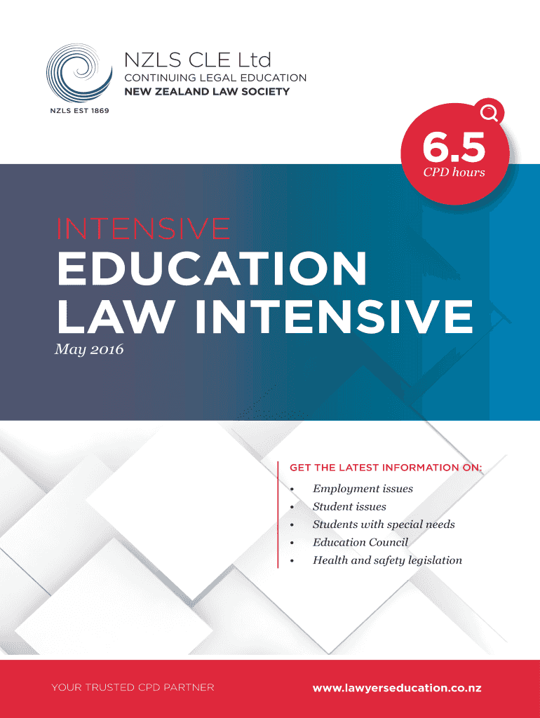 Fillable Online INTENSIVE EDUCATION LAW INTENSIVE Fax Email Print ...
