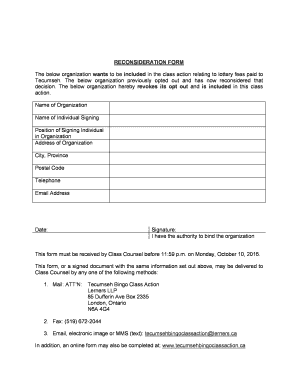 Fillable Online lerners Reconsideration Form - Tecumseh.DOC - lerners ...