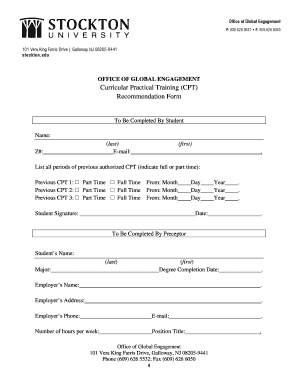 Fillable Online intraweb stockton (CPT) Request Form Fax Email Print ...