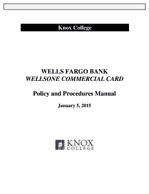 Fillable Online WELLSONE COMMERCIAL CARD Fax Email Print - pdfFiller