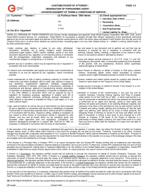 How To Fill Out Us Customs Power Of Attorney