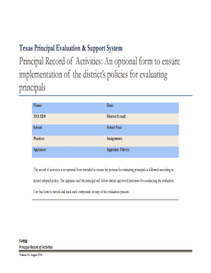 Fillable Online tpess T-PESS Record of Activities Form Fax Email Print ...