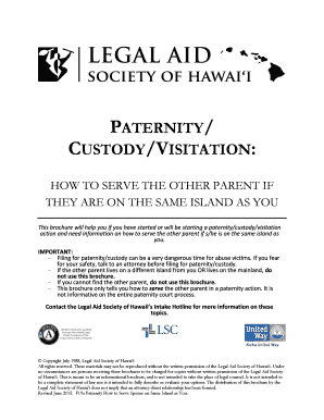 Fillable Online PATERNITY/ Fax Email Print - pdfFiller