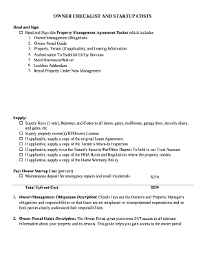 Fillable Online Property Management Agreement Packet. Property ...