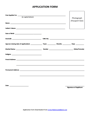 Fillable Online Domicile CNIC No Fax Email Print - pdfFiller