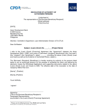 Fillable Online adb Revocation of Authority of Authorized Persons ...