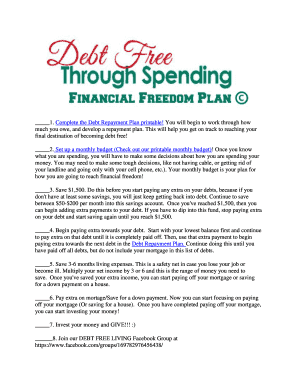Fillable Online Complete the Debt Repayment Plan printable Fax Email ...