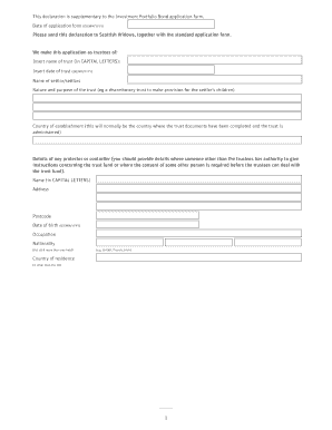 Fillable Online IPB Supplementary lives form - Fax Email Print - pdfFiller