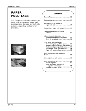 Fillable Online mn Chapter 5 Paper Pull-Tabs - mn Fax Email Print ...