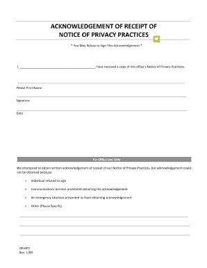 Fillable Online HIPAA Privacy Act Form Receipt Fax Email Print - pdfFiller