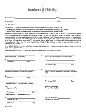 Fillable Online Name of Producer: Fax Email Print - pdfFiller