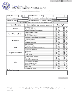 Fillable Online VA National Surgery Office Fax Email Print - pdfFiller