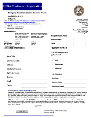 Fillable Online acep Phase 2 Reg Form 4-13 - ACEP Fax Email Print ...