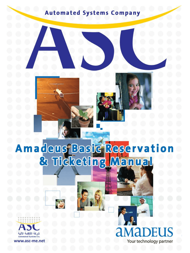 Fillable Online Amadeus Basic Reservation & Ticketing Manual Fax Email ...