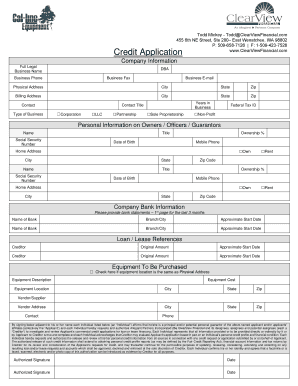 Fillable Online Application Form. - Cal-line Fax Email Print - pdfFiller